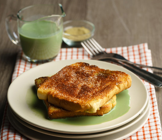 Classic Crispy Buttered Toast with Sweet Matcha Milk – Alaska Nanay Club