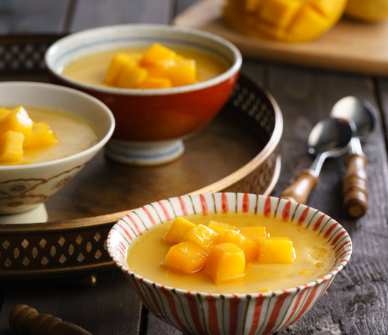 Creamy Steamed Ginger Milk Pudding with Mangoes – Alaska Nanay Club