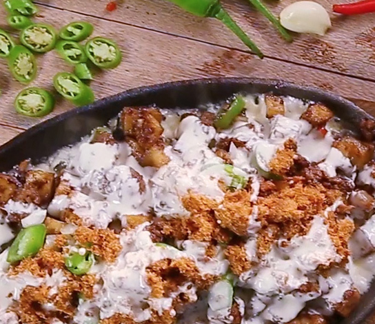 Creamy Tokwa Sisig - Alaska Nanay Club