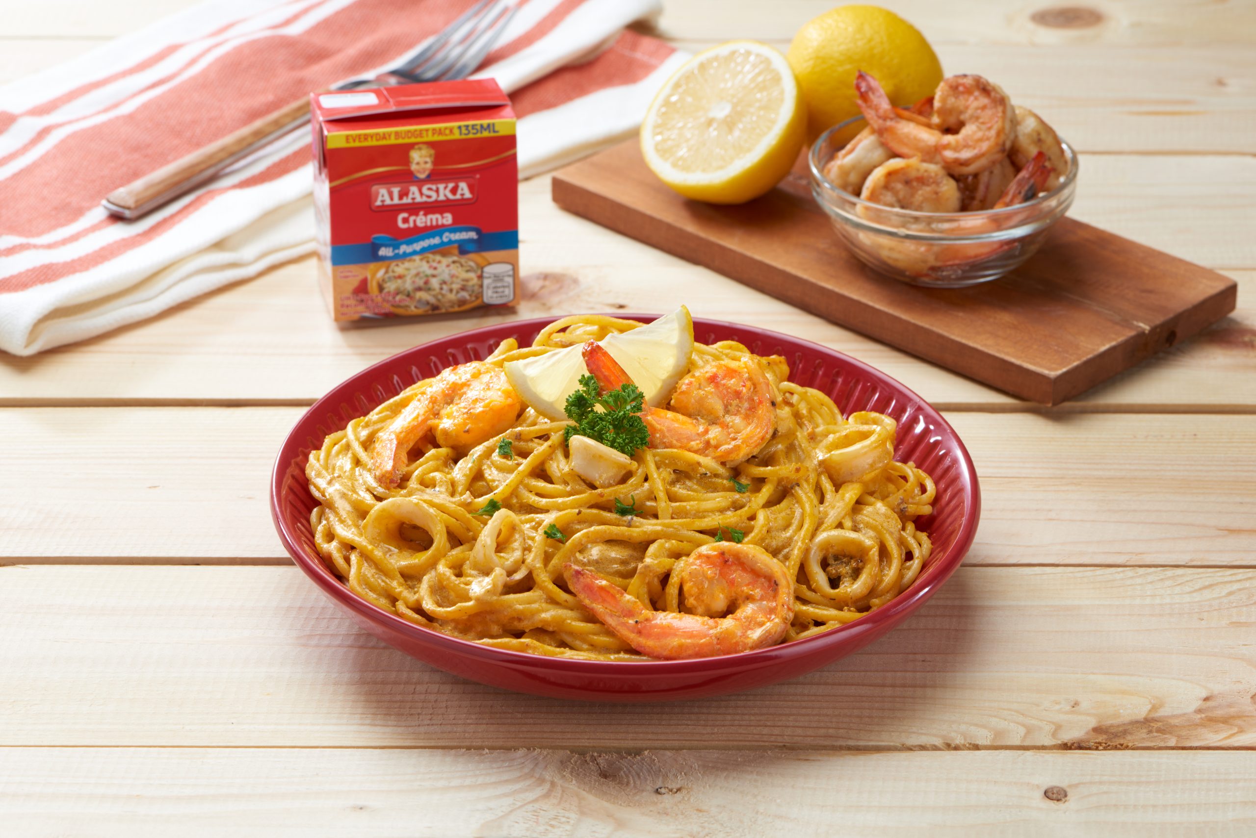 Creamy Aligue & Shrimp Pasta - Alaska Nanay Club